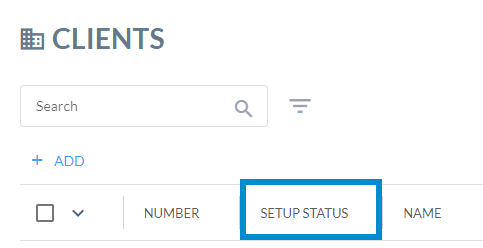 What does the Setup Status stand for?