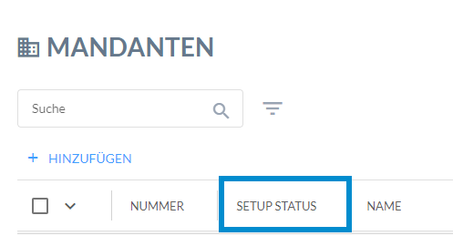 Was bedeutet der Setup Status?