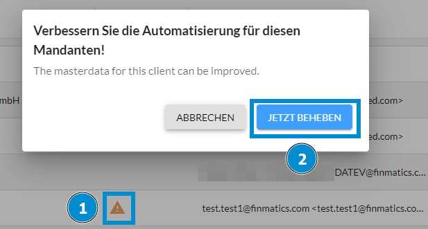 Was bedeutet der Setup Status?
